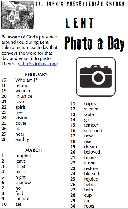 Interactive Prayer Stations for Lent III – Still Waters